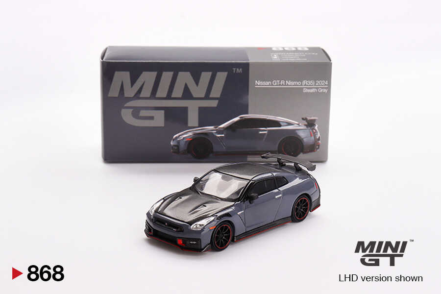 Mini GT 1/64 Nissan GT-R NISMO 2024 – Stealth Gray – Diecast Model ...