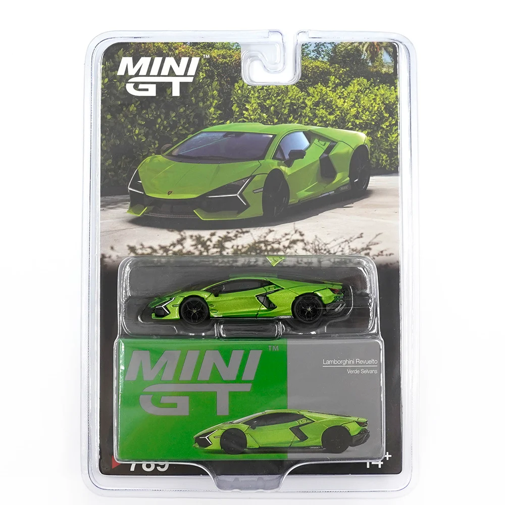 Mini GT 1/64 Lamborghini Revuelto Verde Selvans - Blister Paket ...